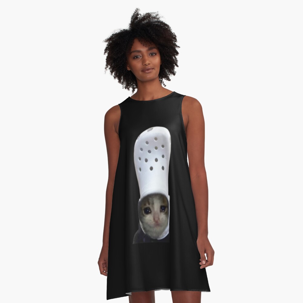 "Sad cat croc| Perfect Gift" A-Line Dress for Sale by shatapana | Redbubble