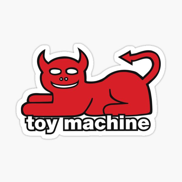 "Toy Machine Devil Cat Skateboard" Sticker by wedilolar | Redbubble