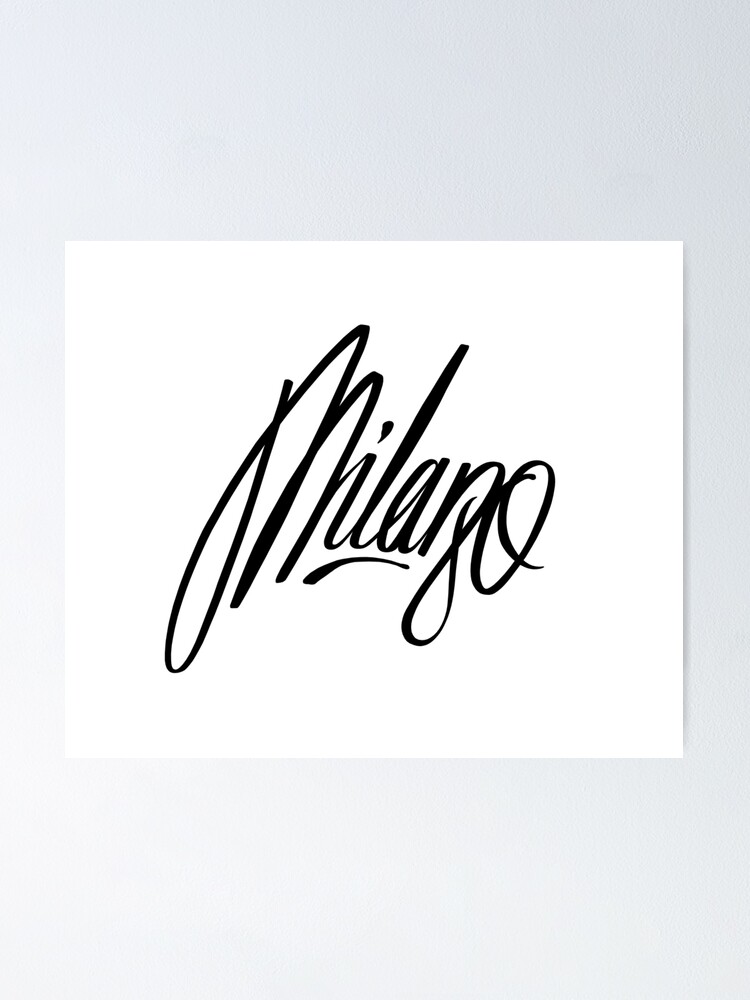 "Milano, Italy - Black & White" Poster by CartoCreative | Redbubble