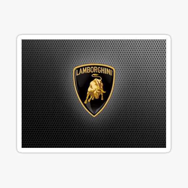 "gold lambo" Sticker by marflos | Redbubble