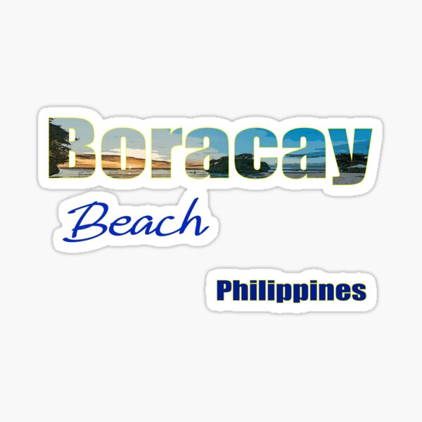 "Boracay Beach in the Philippines" Sticker for Sale by SoulOfPhil ...