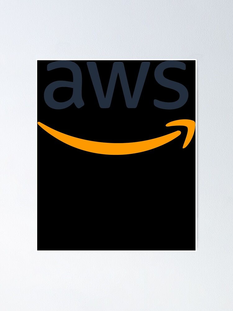 "aws logo" Poster for Sale by lorenceterry80 | Redbubble
