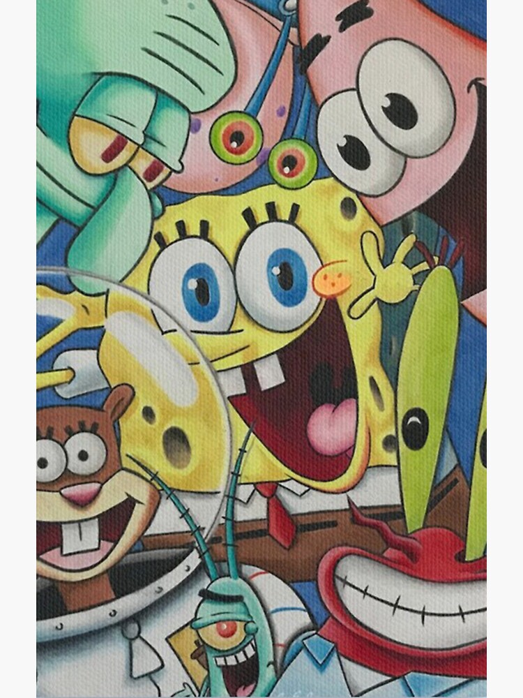 "Spongebob and friends! cartoon poster poster " Sticker for Sale by ...