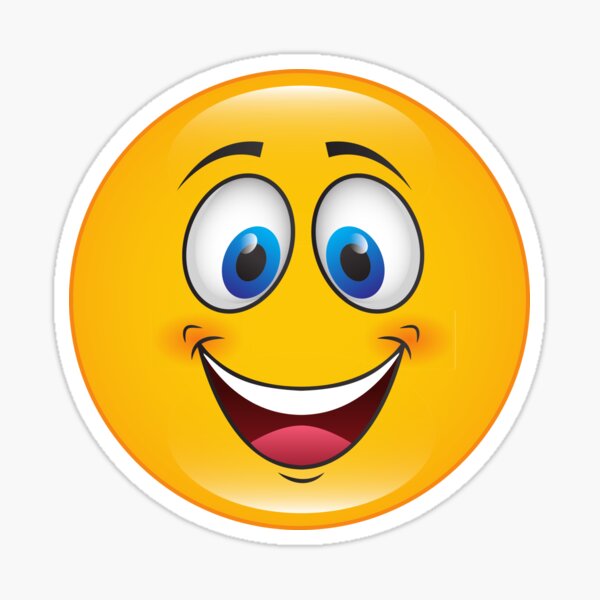 "Smile Emoji" Sticker by Puniibhavin | Redbubble