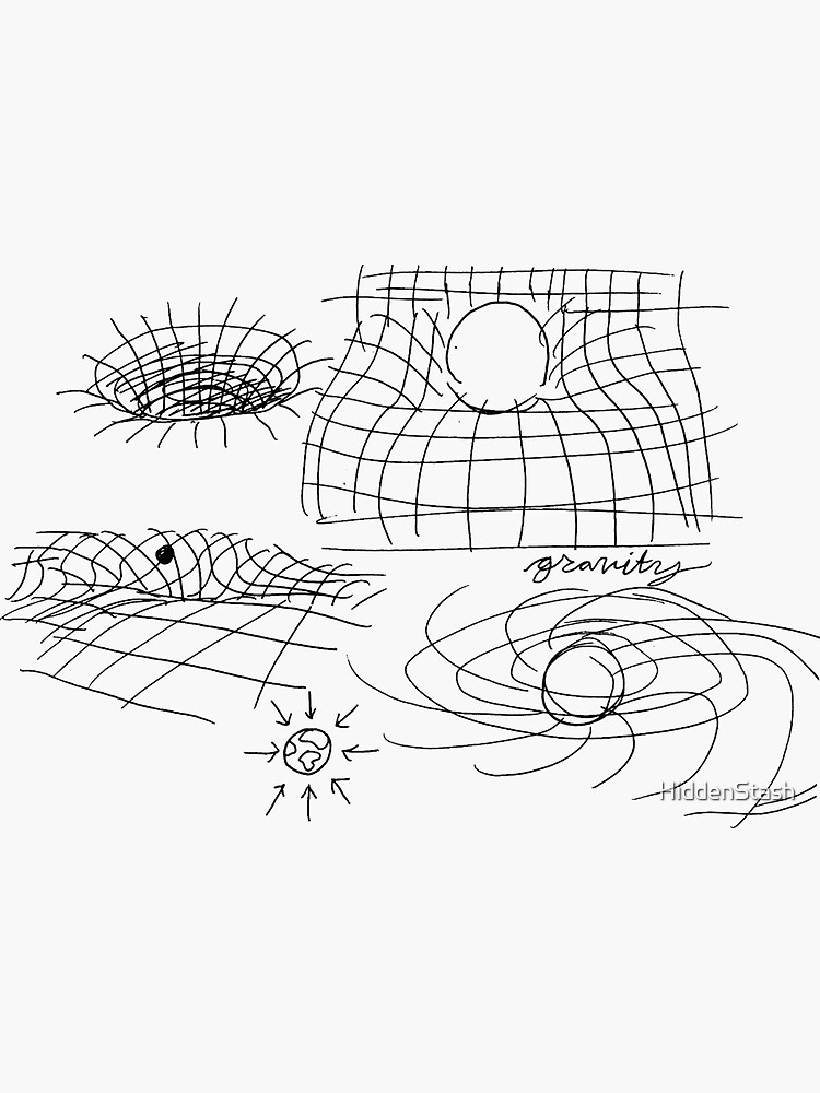 "quantum physics doodles" Sticker for Sale by HiddenStash | Redbubble