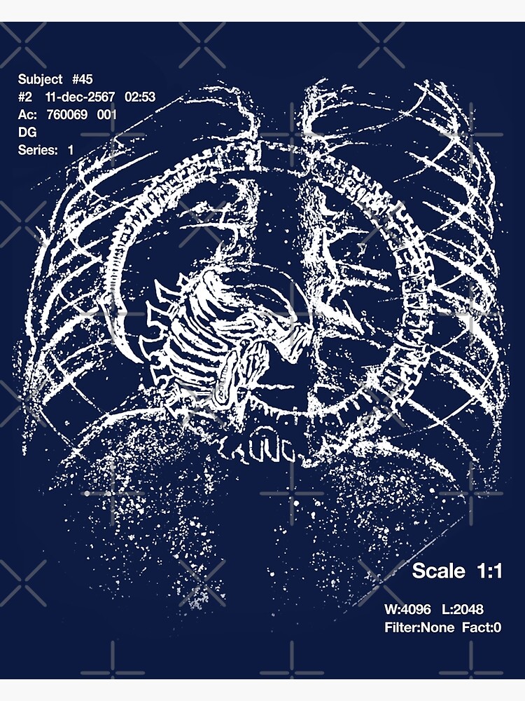 Póster «Alien Chestburster Mejor mejorado, Gráfico para niños ...