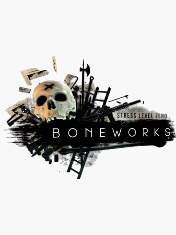 "Boneworks Logo Essential" Sticker by ChuckSimm | Redbubble