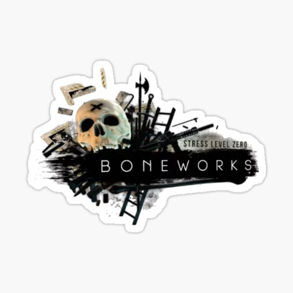 "Boneworks Logo Essential" Sticker by ChuckSimm | Redbubble