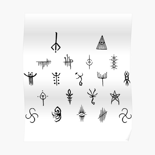"Bloodborne Runes Black " Poster for Sale by DavidCurl9207 | Redbubble