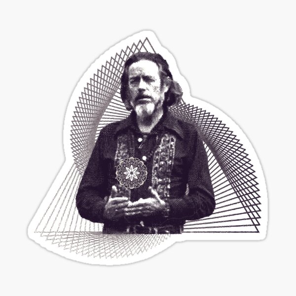 "Alan Watts Geometric Pyramid " Sticker for Sale by DavidWhite4534 ...