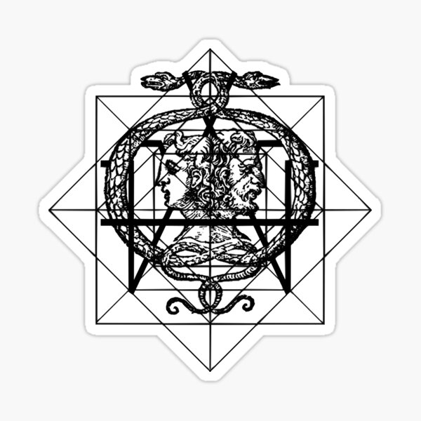 "Hermetica Moderna - The Sight of Janus " Sticker by KelseyBenn2537 ...
