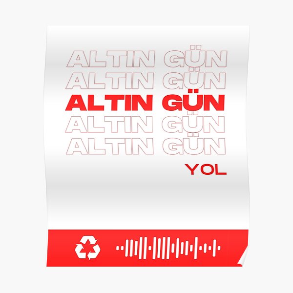 "Altin Gun - Yol (Spotify Code)" Poster for Sale by DovbleTrovble ...