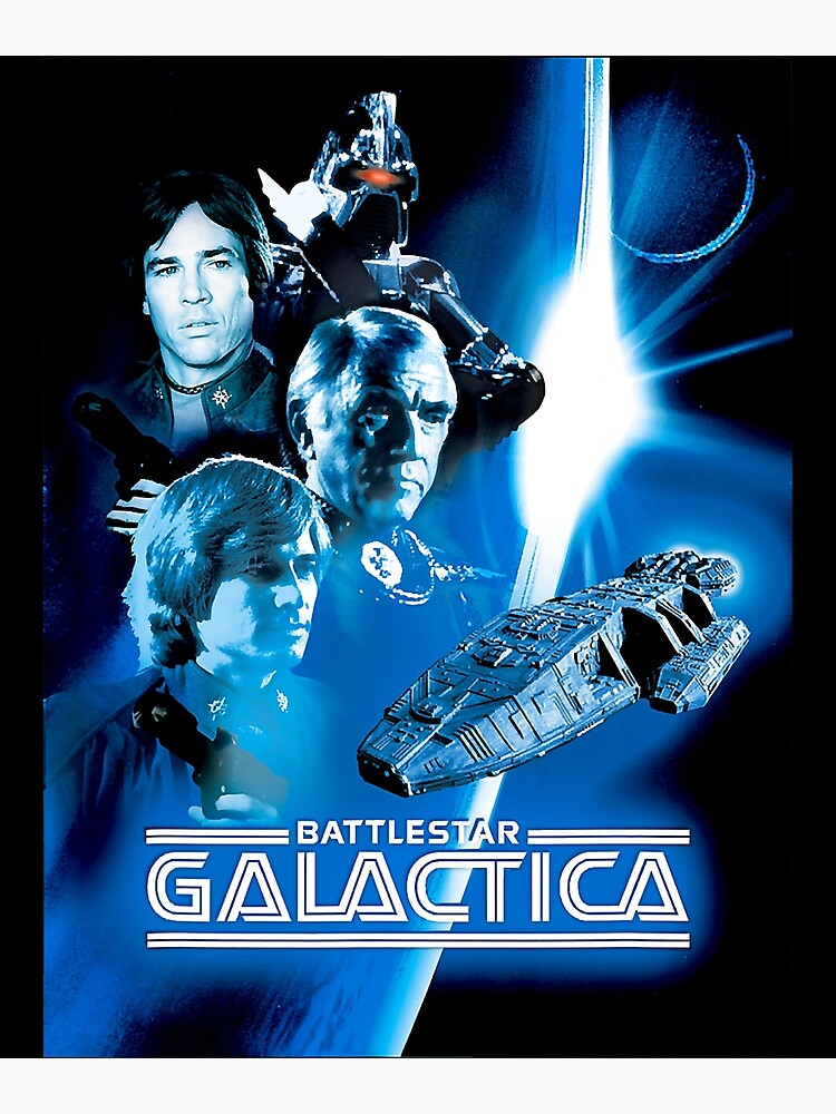 "Battlestar Galactica Blue Hue Classic Poster" Metal Print for Sale by ...