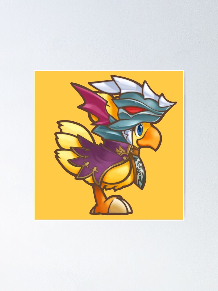 "Chocobo Dragoon / Lancer" Poster for Sale by NEOFO | Redbubble