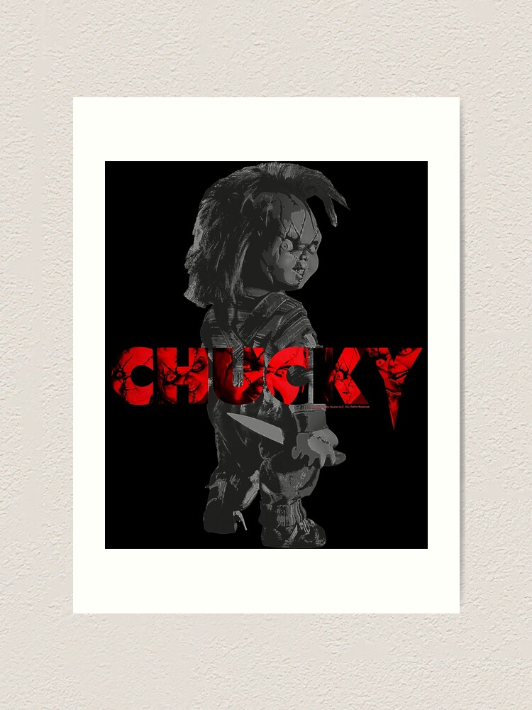 "Child's Play Chucky Red Accent Logo" Art Print for Sale by TamTelist ...