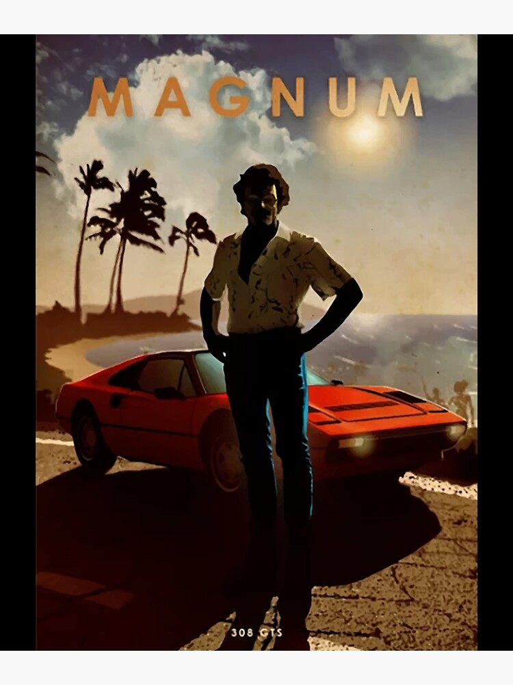 Thomas Magnum - Ferrari 308 GTS - Car Legends Premium Matte Vertical ...