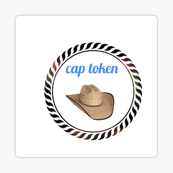 "Cap token design category " Sticker by Artsnew | Redbubble