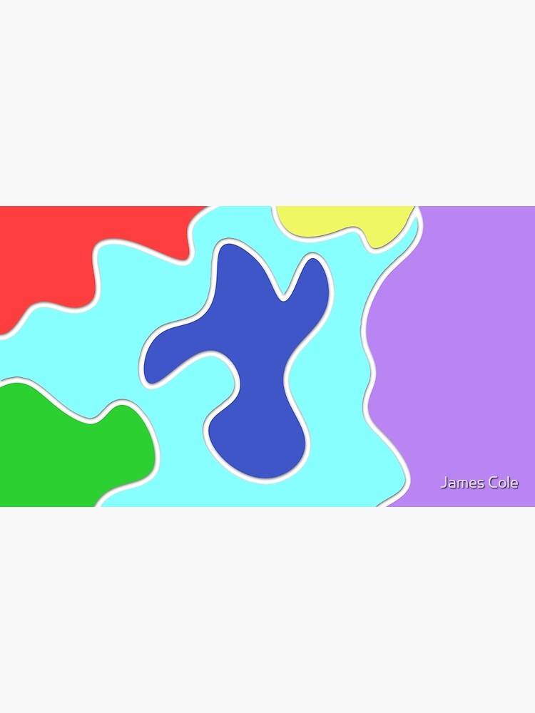 "Colorful abstract rainbow wiggly wavy shapes cutout graphics 02 ...
