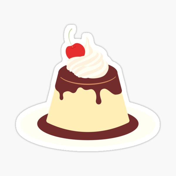"custard pudding" Sticker by marmi10 | Redbubble