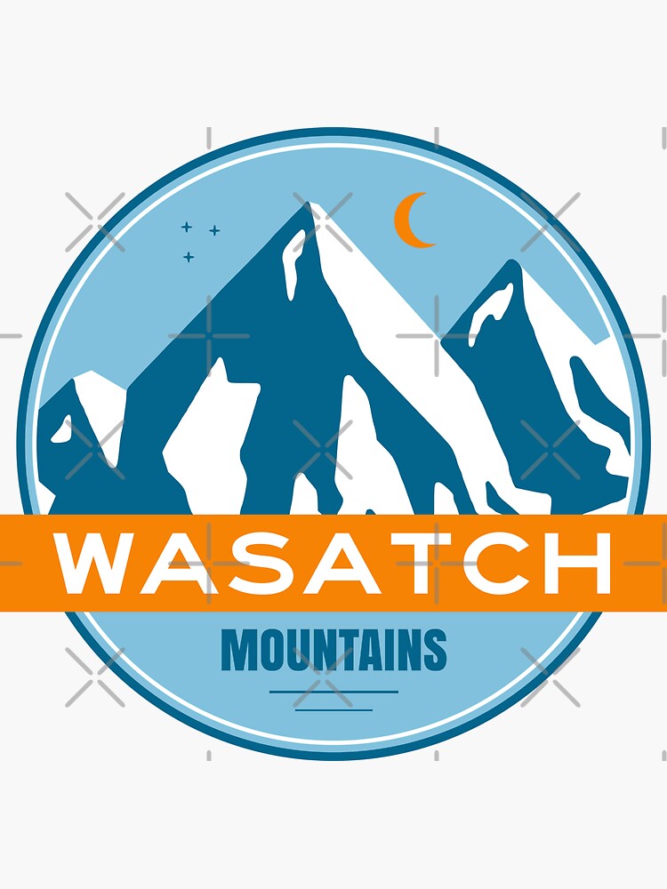"Wasatch Mountains Utah" Sticker by esskay | Redbubble