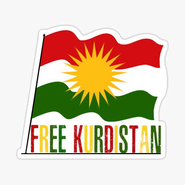 "Free Kurdistan" Sticker for Sale by KurdishShops | Redbubble