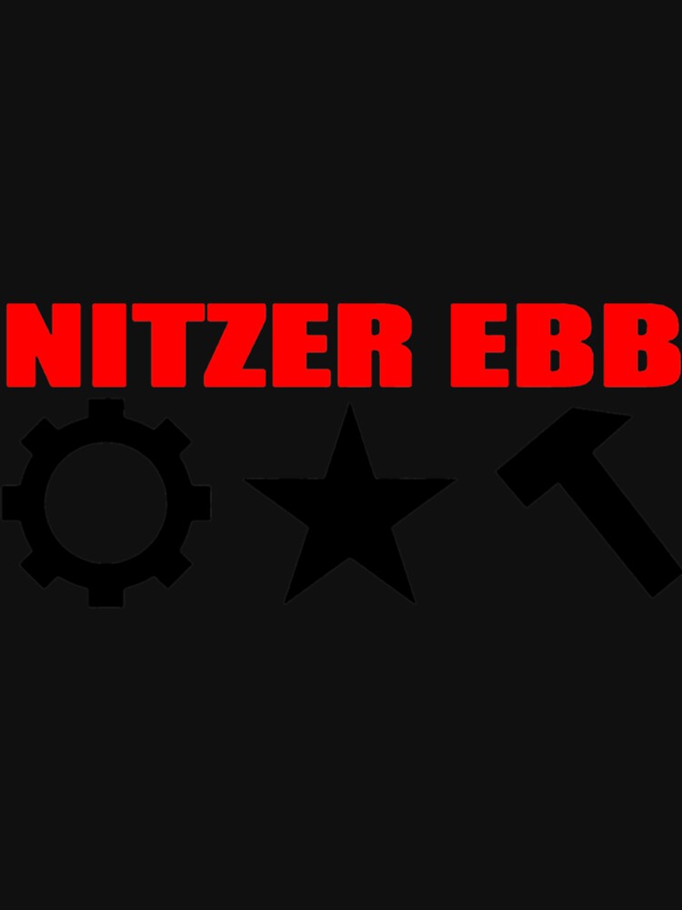 "Nitzer Ebb Red Black Classic T-Shirt" T-shirt by chasewatso | Redbubble
