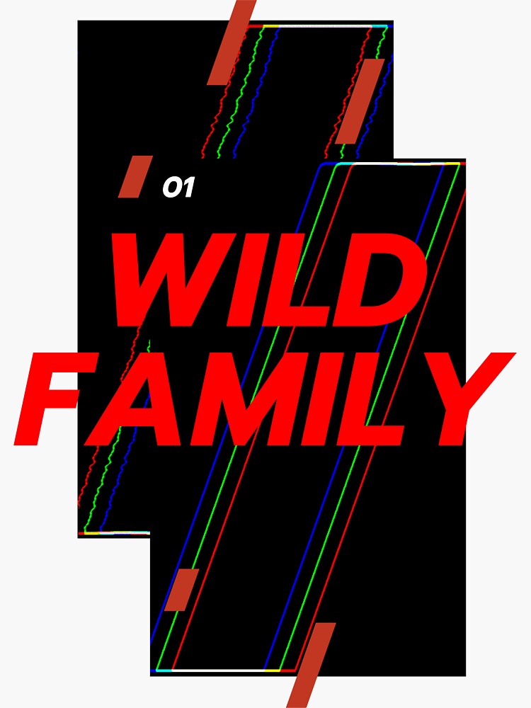 "WILD FAMILY" Sticker by gkriz | Redbubble