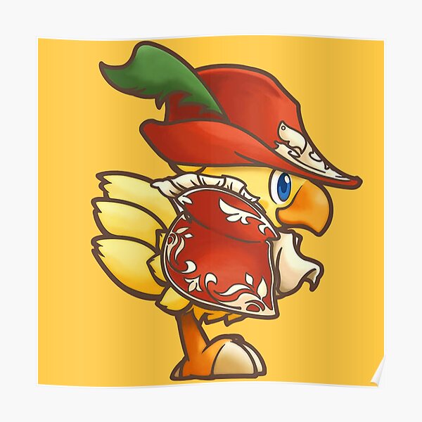"Chocobo Red Mage" Poster for Sale by NEOFO | Redbubble