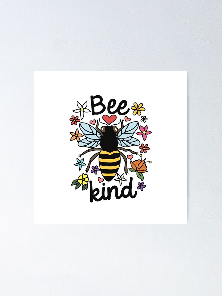 "Save the bees and bee kind cute bee stickers | bumble bee | kindness ...