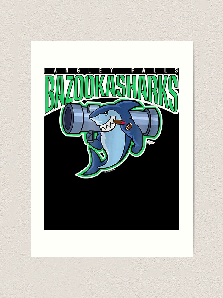 "American Dad Bazooka Sharks Logo" Art Print for Sale by silentlaquincy ...