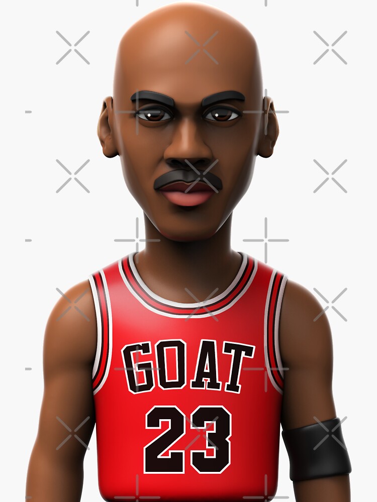 "MJ Red Jersey" Sticker by Scrazyone | Redbubble