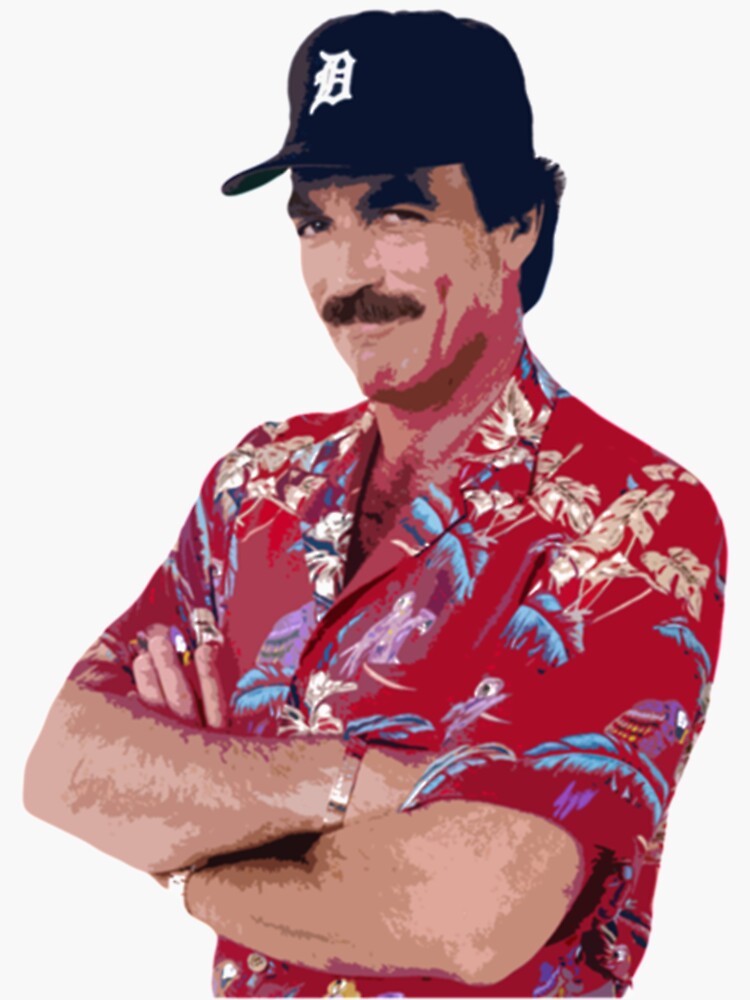 "Magnum PI . " Sticker for Sale by Alkantar80s | Redbubble