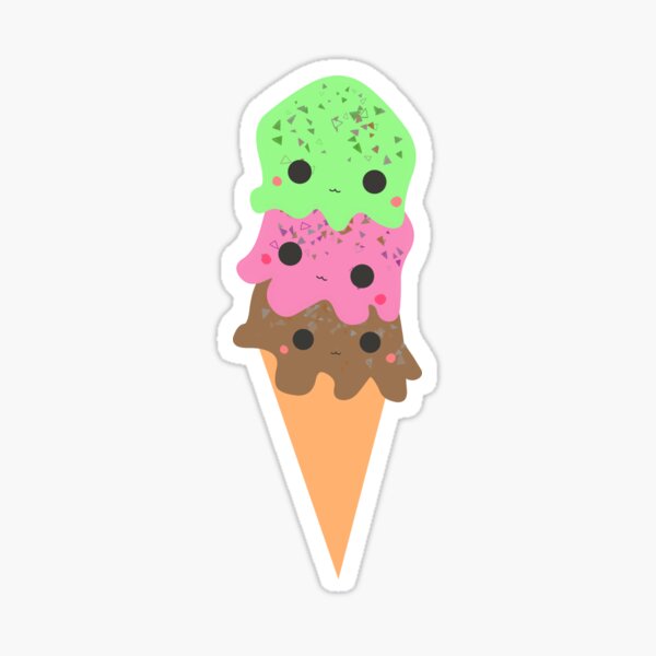 "cute ice cream" Sticker by Llimoneta | Redbubble