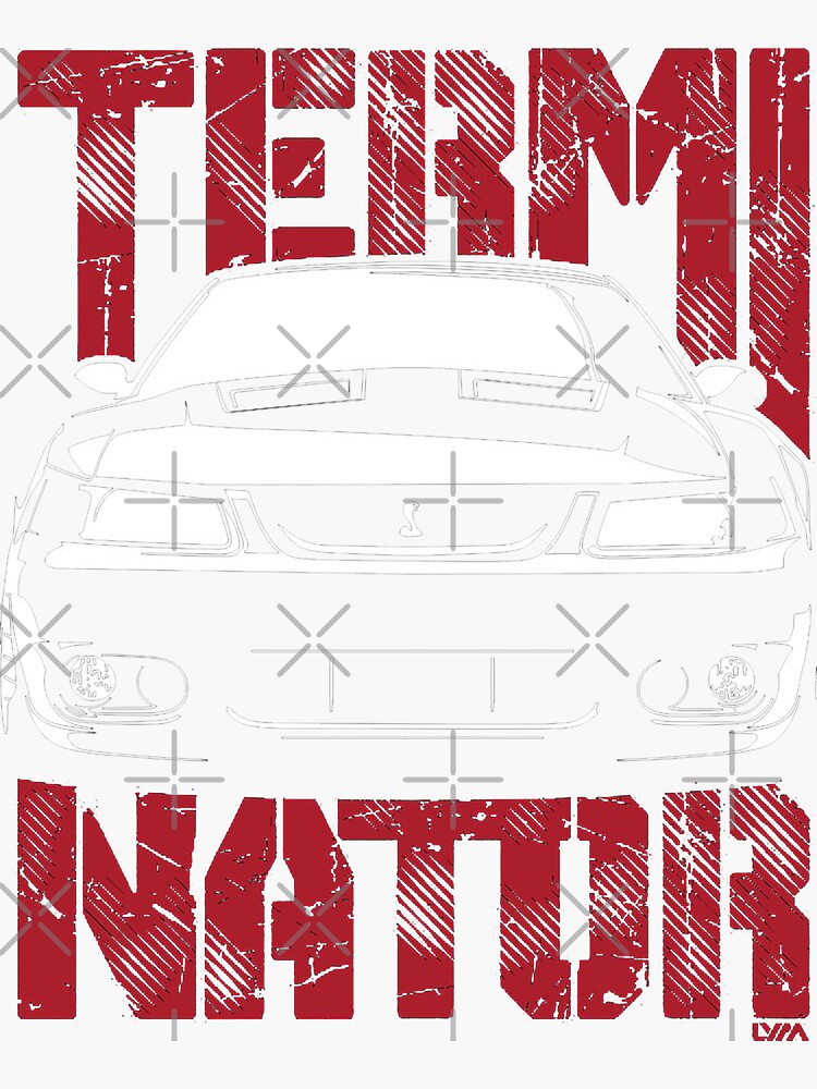 "0304 Mustang Cobra Terminator Slim Fit " Sticker by AudreyZehnen ...