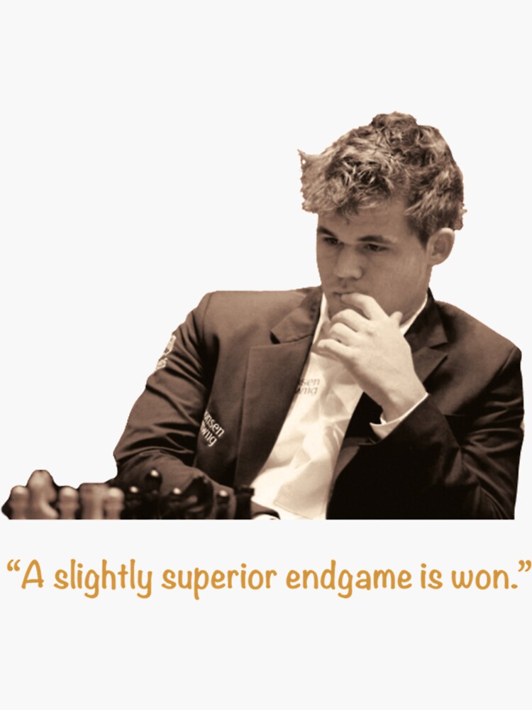 "Magnus Carlsen Chess " Sticker by EELSANDBROz | Redbubble