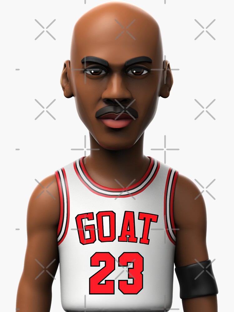 "MJ White Jersey" Sticker by Scrazyone | Redbubble