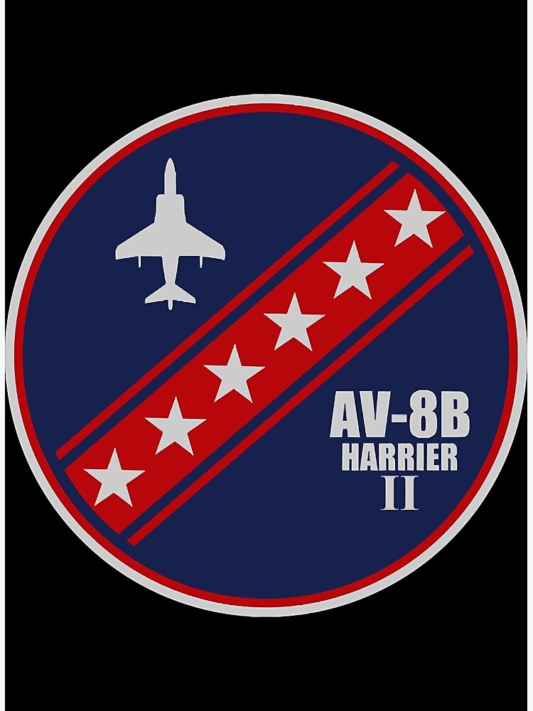 "AV-8B Harrier II (Small logo) " Art Print for Sale by AnthonyBut5567 ...