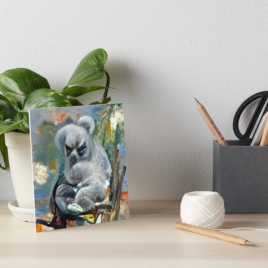 "Very grumpy koala, original digital art cartoon" Art Board Print for ...