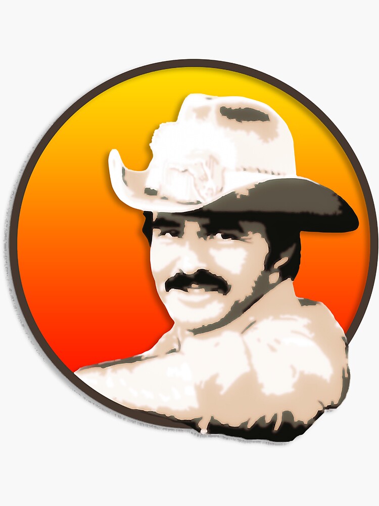 "Burt Reynolds" Sticker by KevinKirks | Redbubble