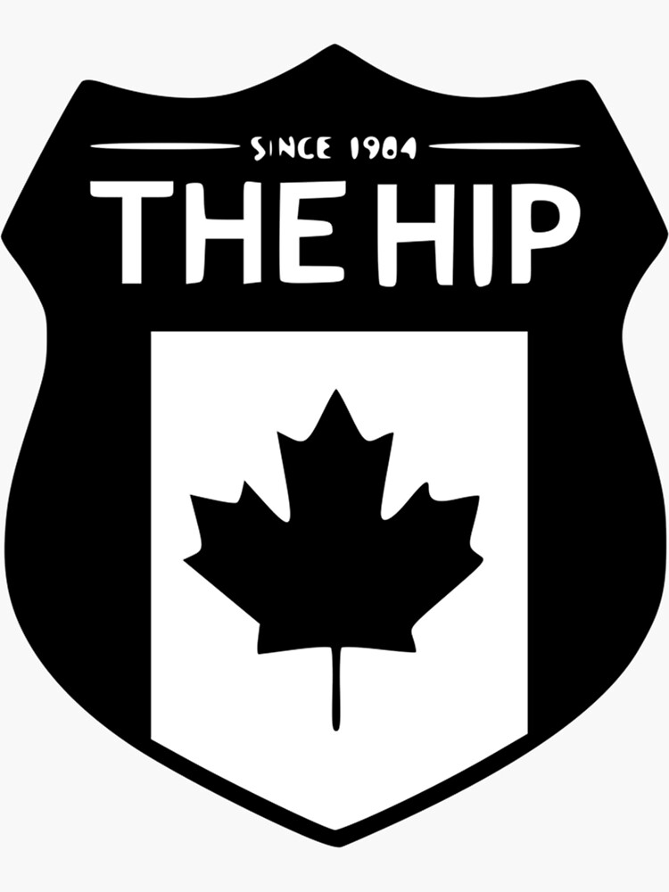 "tragically hip logo" Sticker by CocoTreeHugger | Redbubble