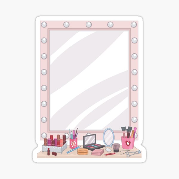 "Vanity Mirror" Sticker by ArtistsZone | Redbubble