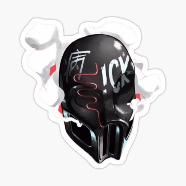 "Sickick Mask" Sticker for Sale by 8Gear | Redbubble