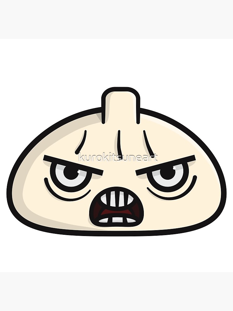 "ANGRY DUMPLING" Poster for Sale by kurokitsuneart | Redbubble