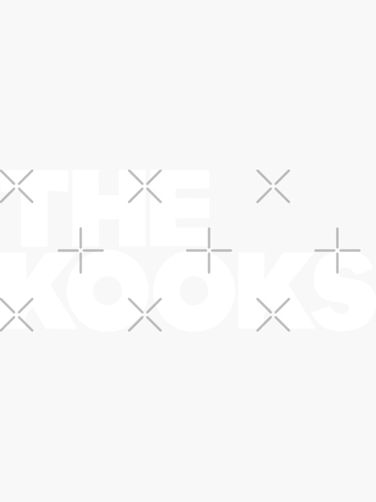 "The Kooks Merch The Kooks White Logo" Sticker by ElbaSoft | Redbubble