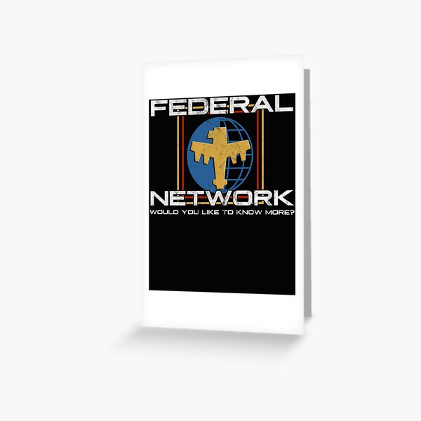 "Federal Network logo inspired by Starship Troopers Classic" Greeting ...