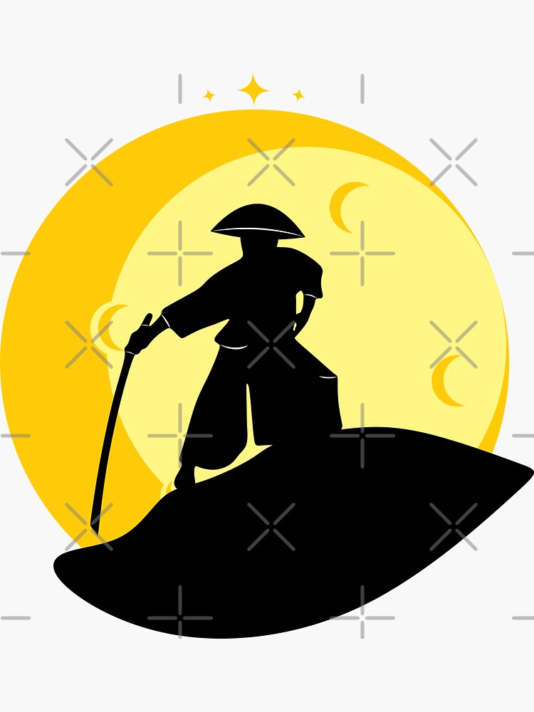 "Anime Sunset Samurai Warrior" Sticker by Emil1993 | Redbubble