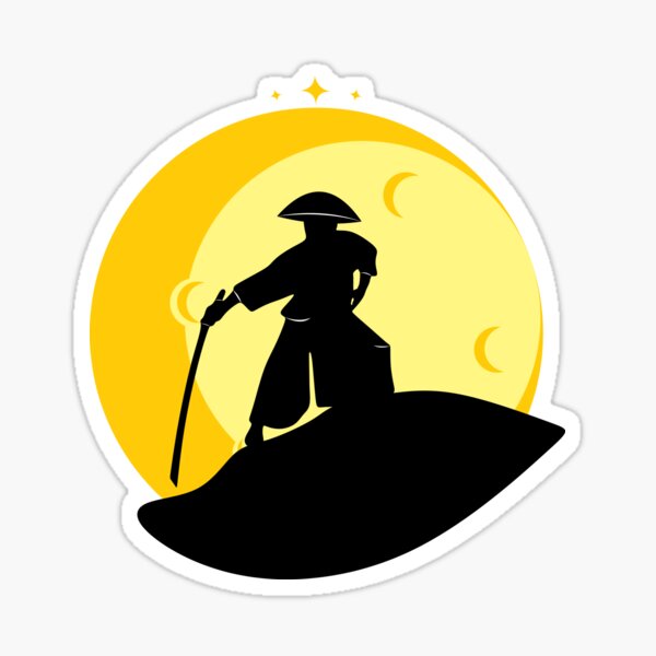 "Anime Sunset Samurai Warrior" Sticker by Emil1993 | Redbubble