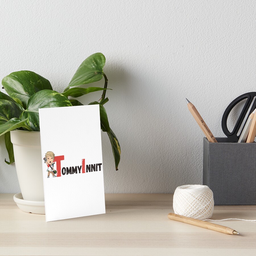 "Tommyinnit Merch Tommy Innit Logo" Art Board Print by ElbaSoft | Redbubble