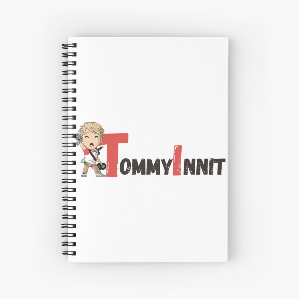 "Tommyinnit Merch Tommy Innit Logo" Spiral Notebook by ElbaSoft | Redbubble