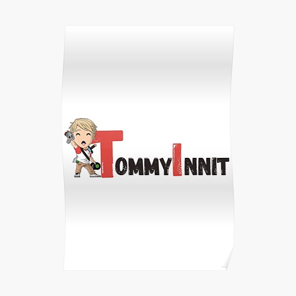 "Tommyinnit Merch Tommy Innit Logo" Poster by ElbaSoft | Redbubble